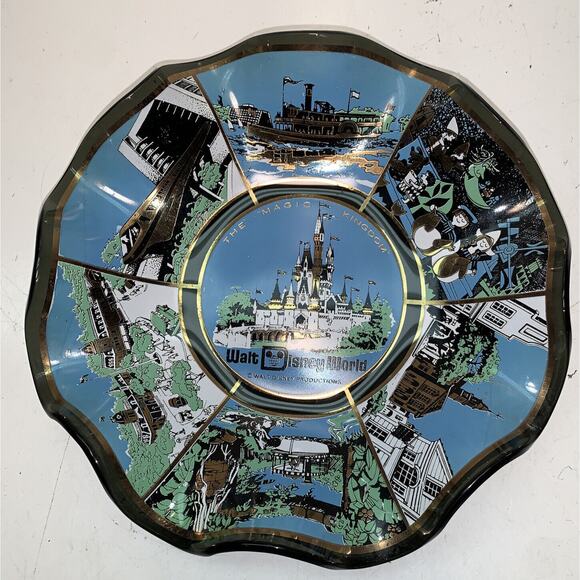 Disney | Other | Vintage Walt Disney World Ruffled Candy Dish Bowl ...
